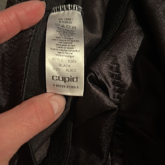 Cupid | Intimates & Sleepwear | Cupid Black Satin Shapewear Control ...